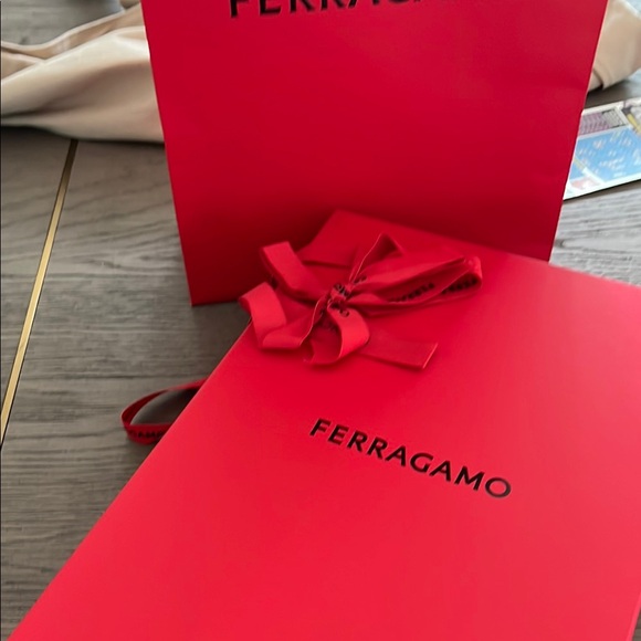 Other | Ferragamo Red Gift Box With Ribbon | Poshmark